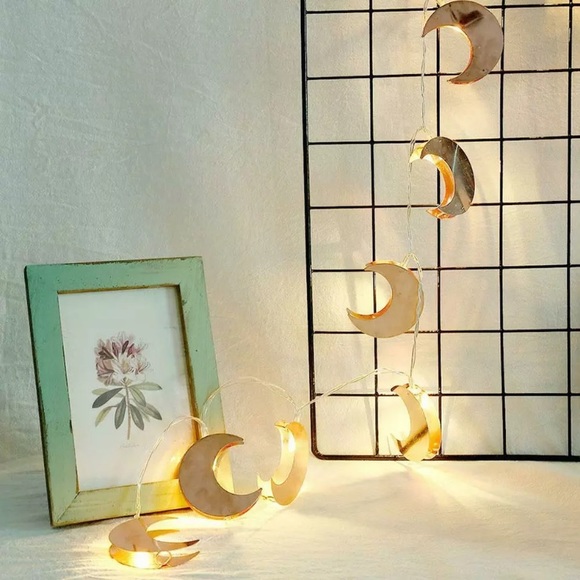 Accents | New Urban Copper Crescent Moon Light Set | Poshmark